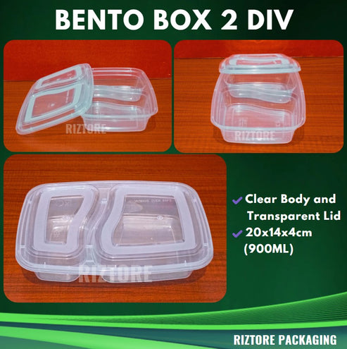 Clear Bento Box – Riztore Packaging