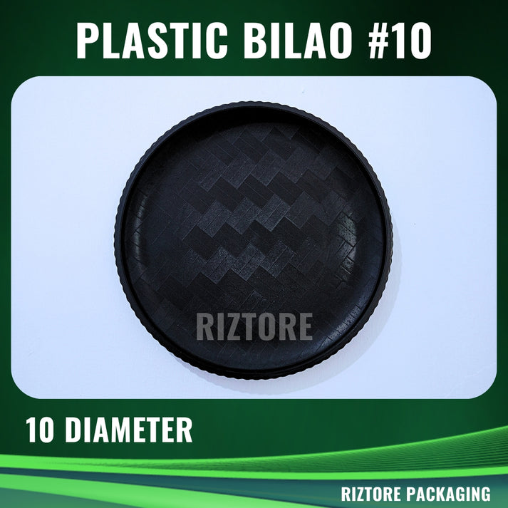 Black Bilao Plastic Tray – Riztore Packaging