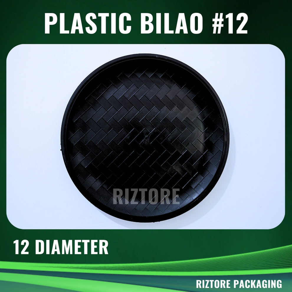 Black Bilao Plastic Tray – Riztore Packaging