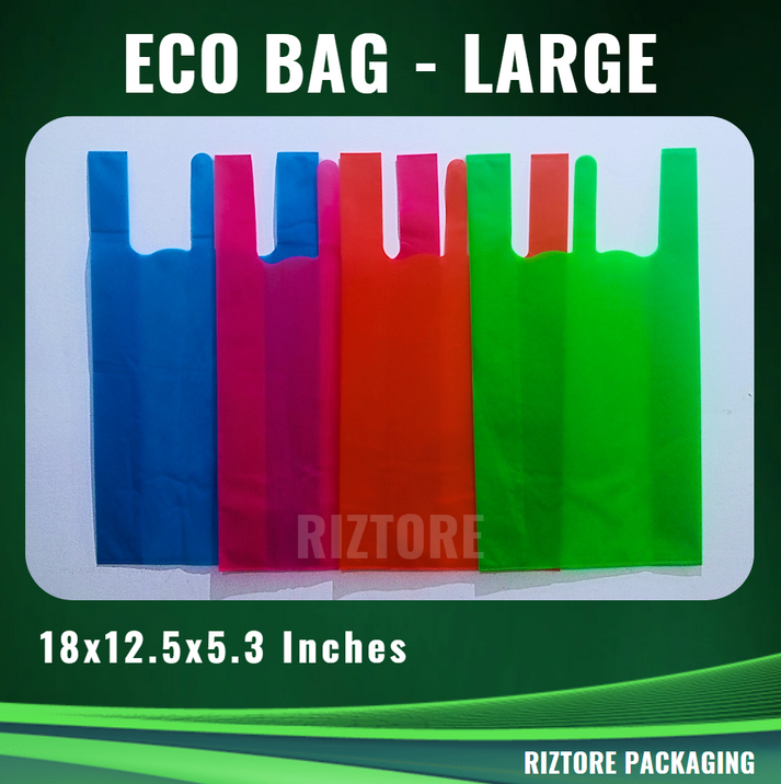 Colored ECO BAG Plain 50pcs/pack – Riztore Packaging