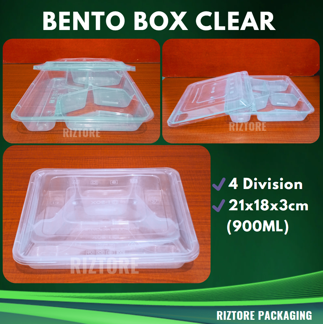 Clear Bento Box – Riztore Packaging