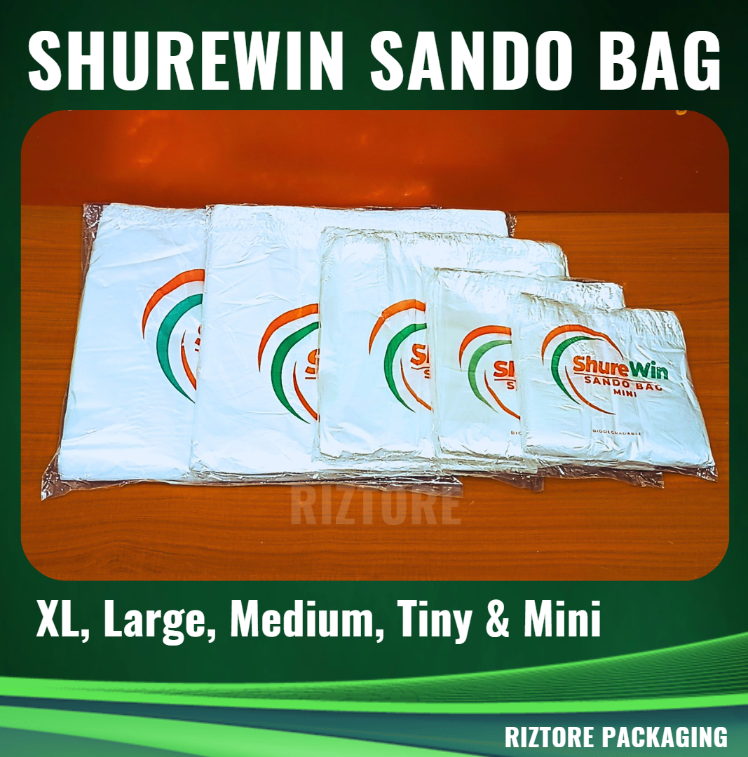 Transparent Sando Bag Mini, Tiny, Medium, Large, XL – Riztore Packaging