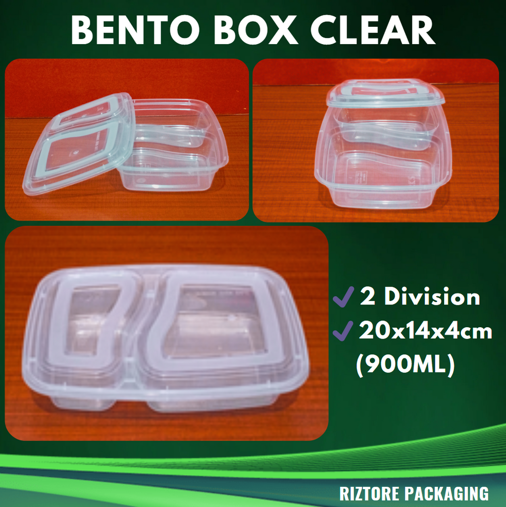 Clear Bento Box – Riztore Packaging