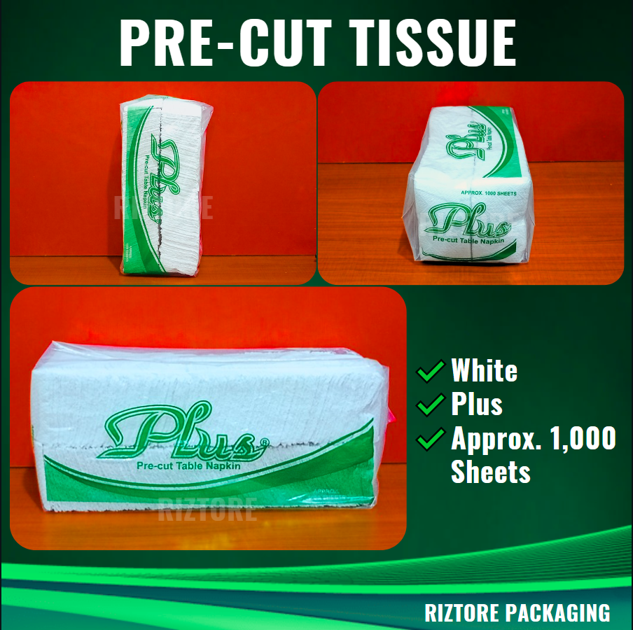 Plus Pre-cut Tissue 1000 sheets – Riztore Packaging