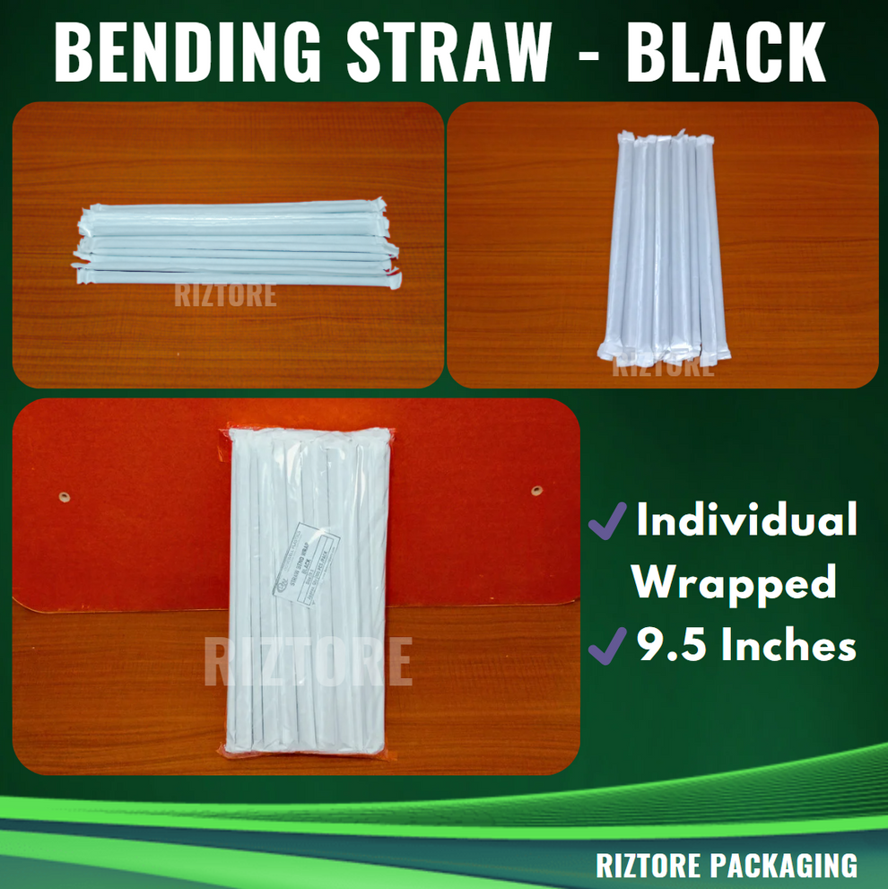 Bending Straw (Individually Wrapped) – Riztore Packaging