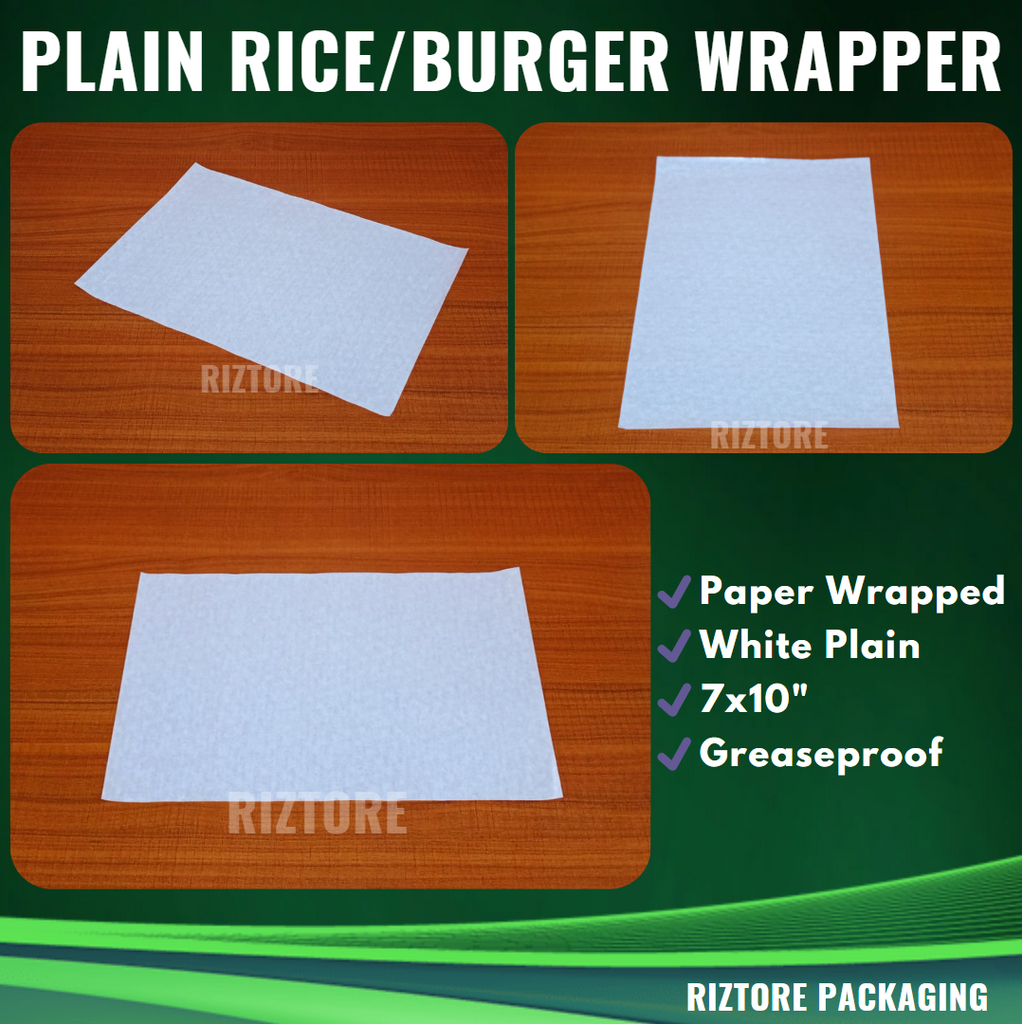 [Ream] Rice Wrapper / Food Liner 7x10" – Riztore Packaging
