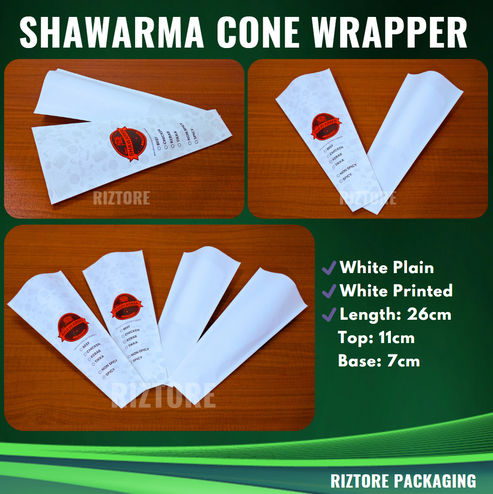 Shawarma Cone/Wrapper Paper – Riztore Packaging