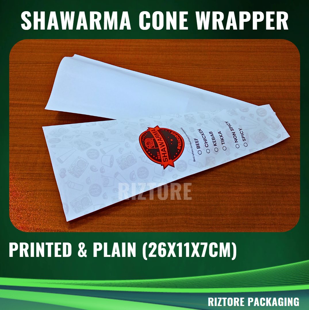 Shawarma Cone/Wrapper Paper – Riztore Packaging