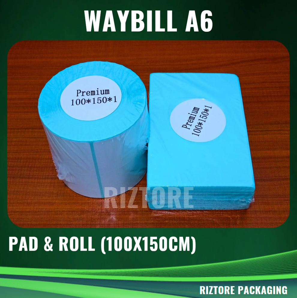 Thermal Sticker Waybill A6 – Riztore Packaging