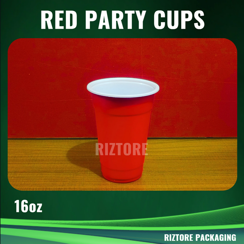 Red Party Cups 100 pcs – Riztore Packaging