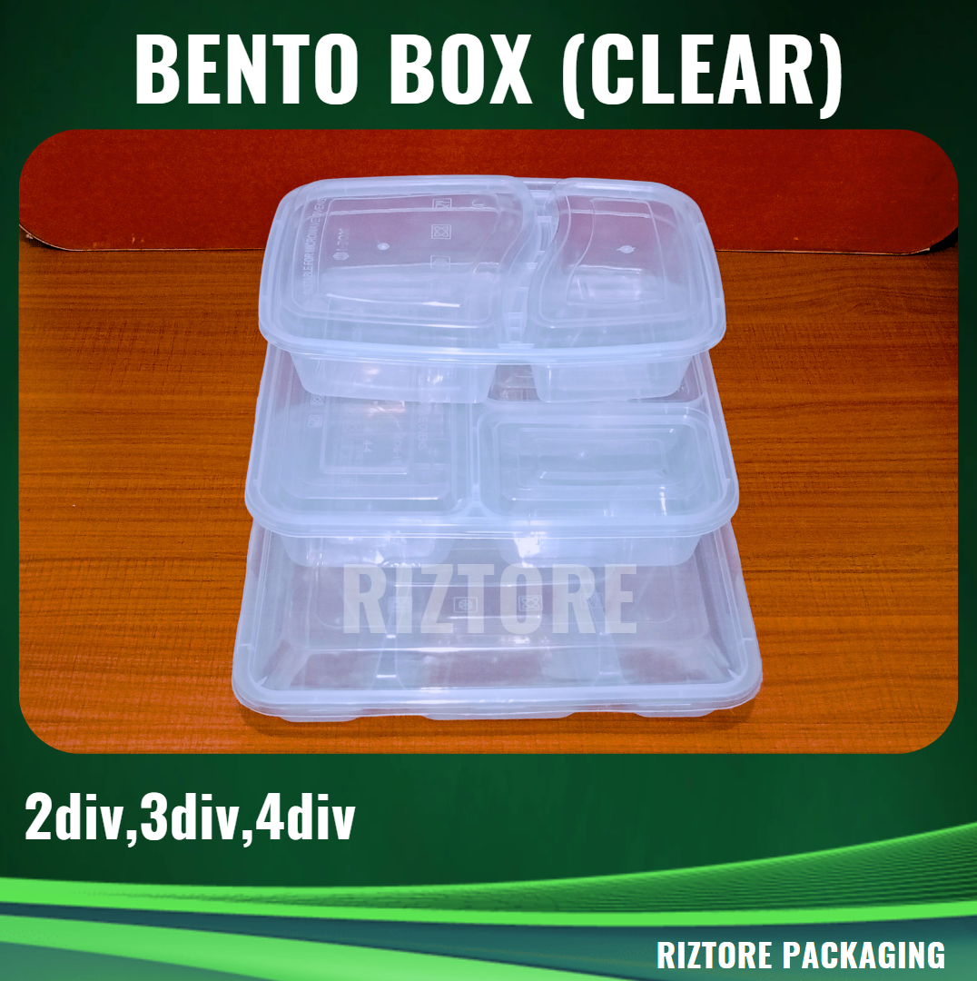 Clear Bento Box – Riztore Packaging