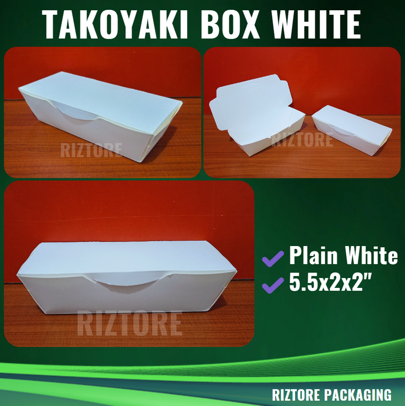 Takoyaki Box White – Riztore Packaging